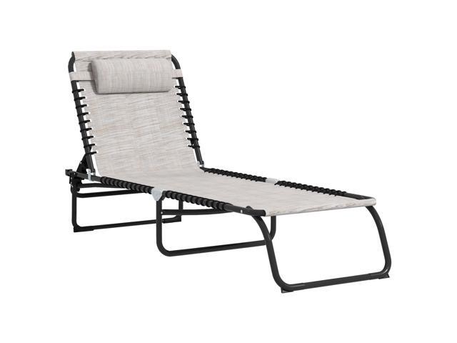 Click here for Aosom Foldable Chaise Lounge  3-Position Reclining... prices