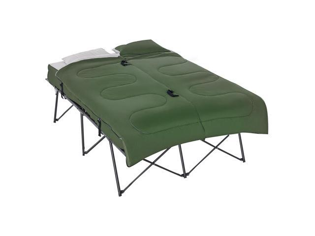 Click here for Aosom 2-Person Folding Camping Cot Portable Outdoo... prices