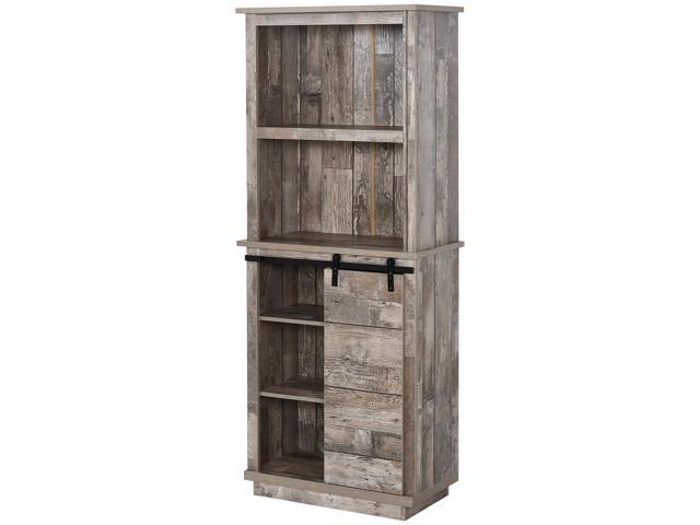 Click here for Aosom Freestanding Rustic Kitchen Buffet with Hutc... prices