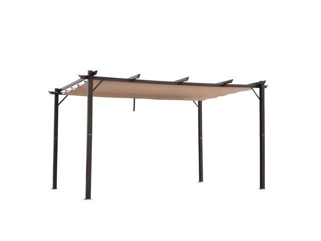 Click here for Aosom 10 x 13 Aluminum Patio Pergola with Retracta... prices
