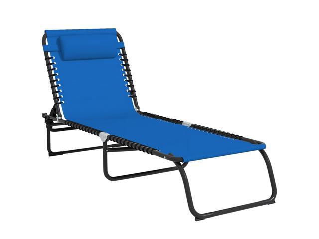 Click here for Aosom Foldable Chaise Lounge  4-Position Reclining... prices