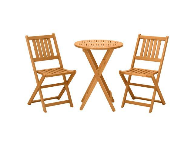 Click here for Aosom 3-Piece Acacia Wood Bistro Set  Folding Pati... prices