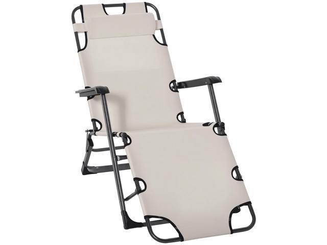 Click here for Aosom Folding Chaise Lounge Chair for Outside  2-i... prices