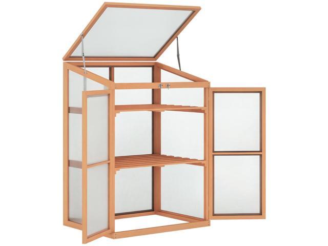 Click here for Aosom Wooden Cold Frame Greenhouse Small Mini Plan... prices