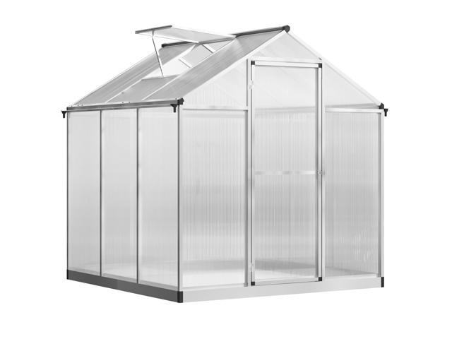 Click here for Aosom 6 L x 6 W Walk-In Polycarbonate Greenhouse w... prices