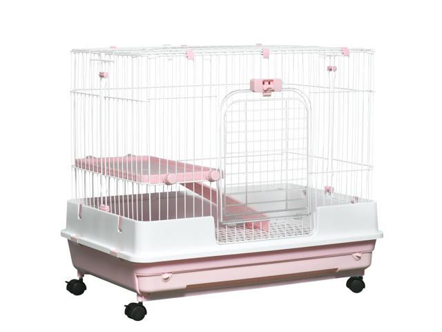 Click here for Aosom 2-Level Small Animal Cage Rabbit Hutch with... prices