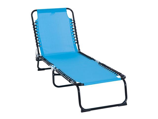 Click here for Aosom Foldable Chaise Lounge  4-Position Reclining... prices