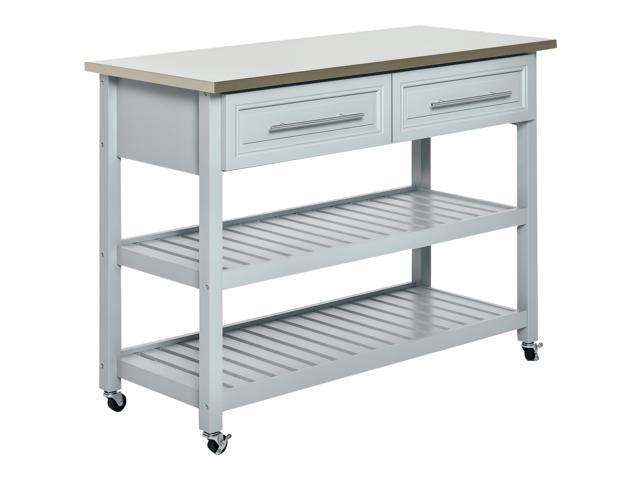 Click here for Homcom Kitchen Cart Rolling Trolley Shelves Drawer... prices