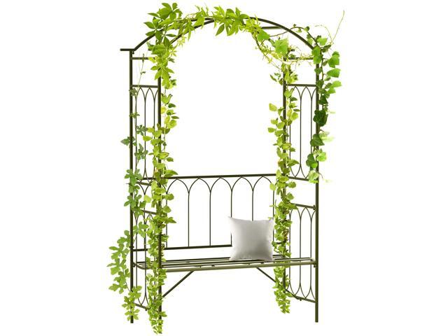 Click here for Aosom Metal Trellis Arbor Arch for Climbing Plants... prices