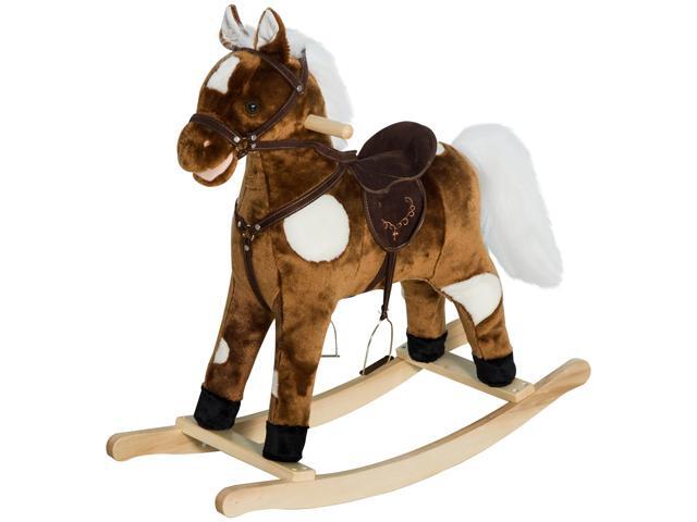 Click here for AosomQaba Kids Metal Plush Ride-On Rocking Horse C... prices