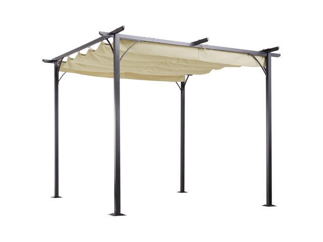 Click here for Aosom 10 x 10 Outdoor Retractable Pergola Canopy... prices