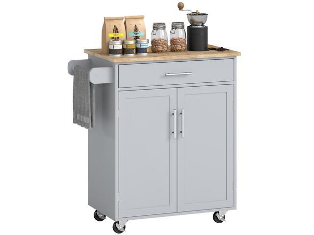 Click here for Aosom Kitchen Island Cart  Rolling Island Table wi... prices