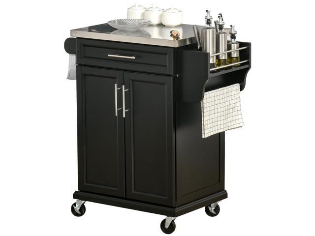Click here for Aosom Kitchen Island on Wheels  Rolling Kitchen Ca... prices
