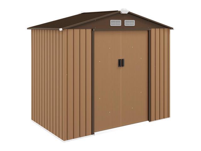 Click here for Aosom 7 x 4 Outdoor Storage Shed  Garden Tool Hous... prices