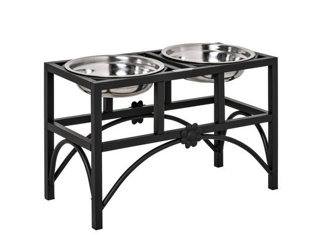 Click here for Aosom 17 Double Stainless Steel Heavy Duty Dog Foo... prices