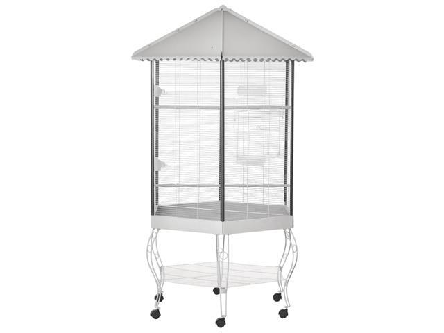 Click here for Aosom 77 Flight Bird Cage Hexagon Covered Canopy P... prices