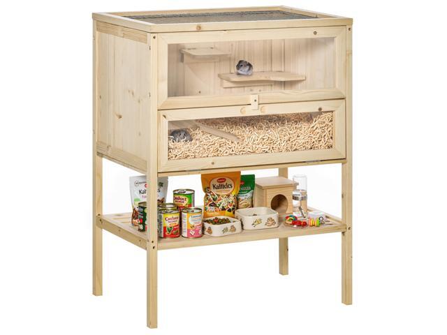 Click here for Aosom 3-Tier Wooden Hamster Cage Mice and Rat Cage... prices