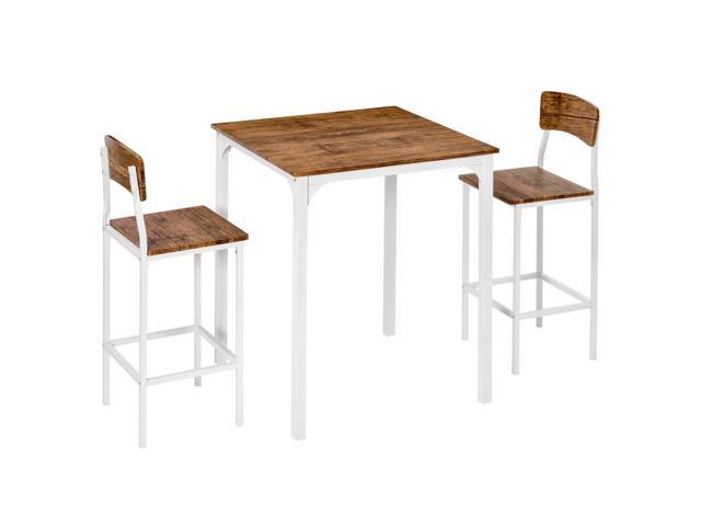 Click here for Aosom 3 Piece Industrial Counter Height Dining Tab... prices