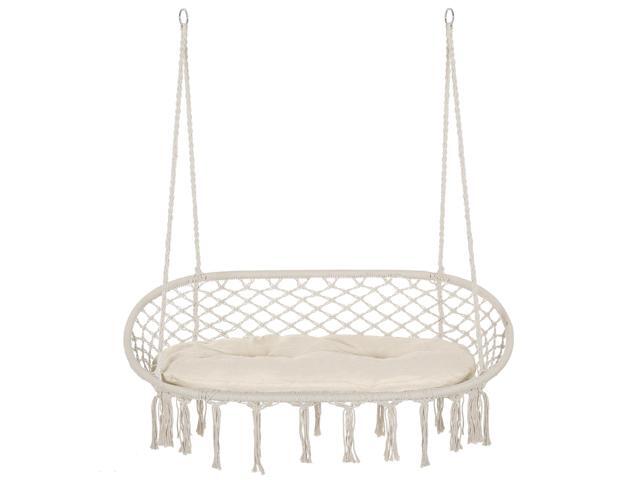Click here for Aosom 2-Person Hammock Chair Macrame Swing with So... prices