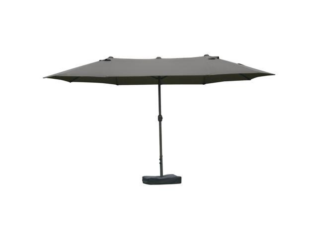 Click here for Aosom Patio Umbrella 15 Steel Rectangular Outdoor... prices