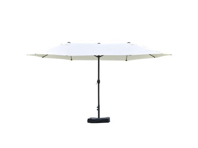 Click here for Aosom Patio Umbrella 15 Steel Rectangular Outdoor... prices