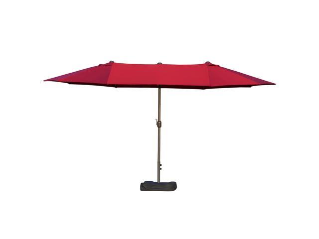 Click here for Aosom Patio Umbrella 15 Steel Rectangular Outdoor... prices