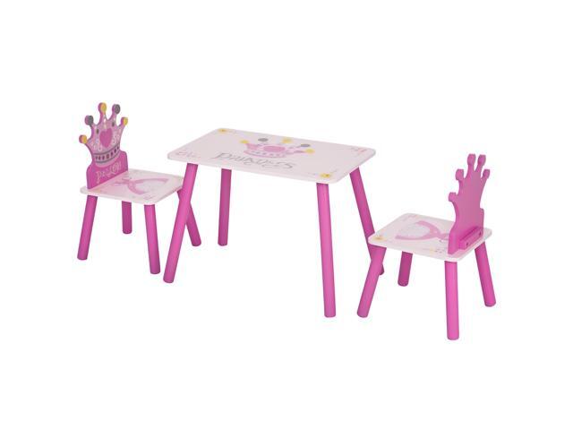 Click here for AosomQaba 3-Piece Kids Wooden Table and Chair Set... prices