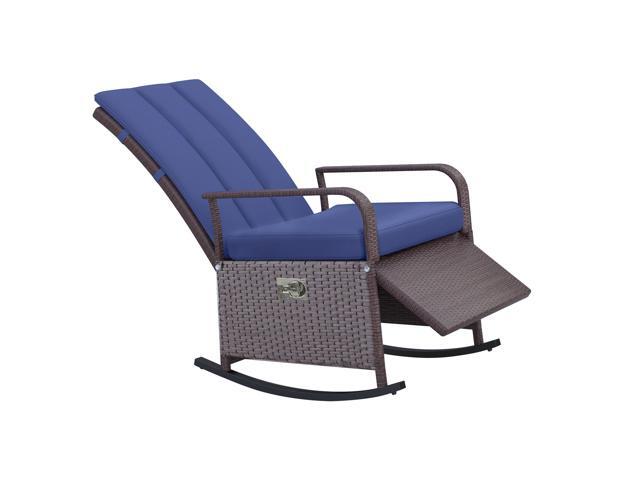 Click here for Aosom Outdoor Rattan Wicker Rocking Chair Patio Re... prices