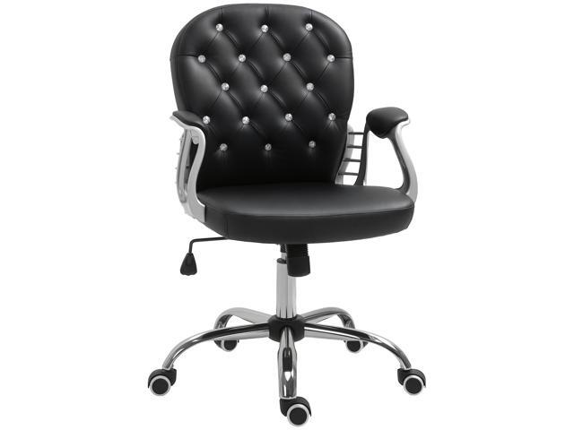 Click here for Aosom PU Leather Home Office Chair  Button Tufted... prices