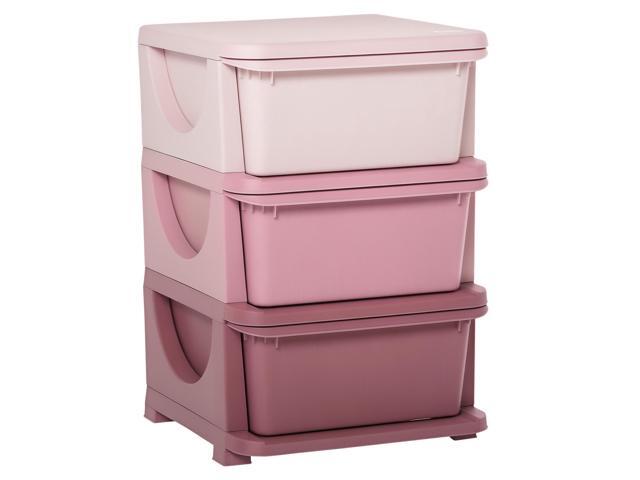 Click here for AosomQaba 3 Tier Kids Storage Unit  3 Drawer Chest... prices
