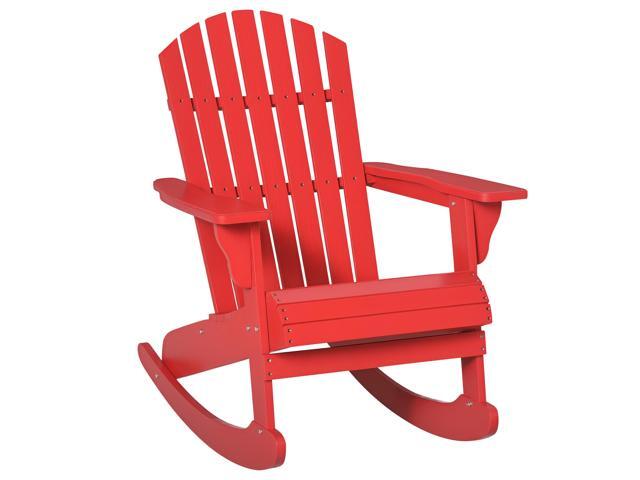 Click here for Aosom Wooden Adirondack Rocking Chair Outdoor Loun... prices