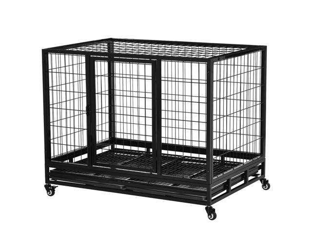 Click here for Aosom 43 Heavy Duty Dog Crate with Removable Tray... prices