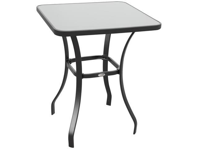 Click here for Aosom 27 Square Bistro Table Garden Dining Table O... prices
