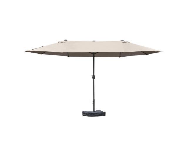 Click here for Aosom Patio Umbrella 15 Steel Rectangular Outdoor... prices