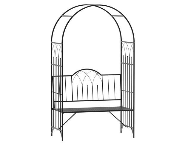 Click here for Aosom Metal Trellis Arbor Arch for Climbing Plants... prices