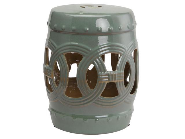 Click here for Aosom 14 x 17 Ceramic Garden Stool with Double-Coi... prices