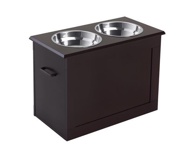 Click here for Aosom Raised Pet Feeding Storage Station with 2 St... prices