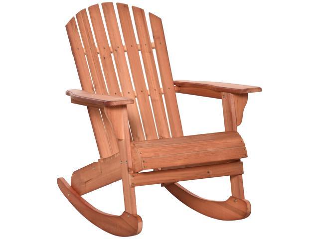 Click here for Aosom Adirondack Rocking Chair  with Slatted Woode... prices