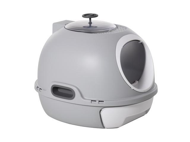 Click here for Aosom Cat Litter Box Toilet with Lid  Covered Litt... prices