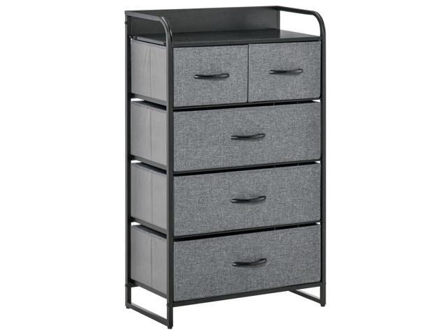 Click here for Aosom 5-Drawer Dresser Tower Chest of Drawers Orga... prices