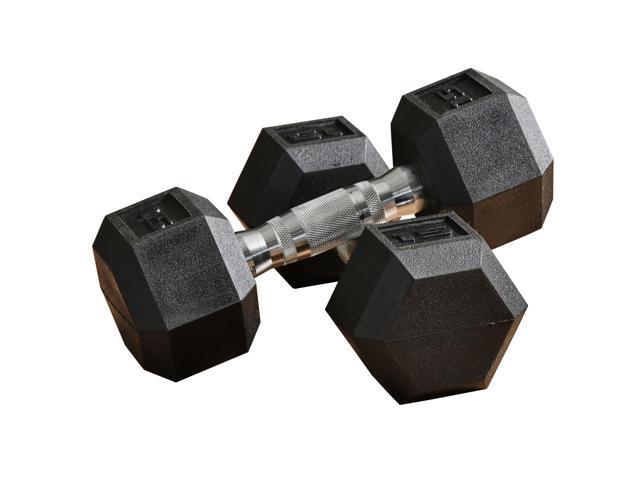 Click here for AosomSoozier 2 x 15lbs Hex Dumbbell Set of 2  Rubb... prices