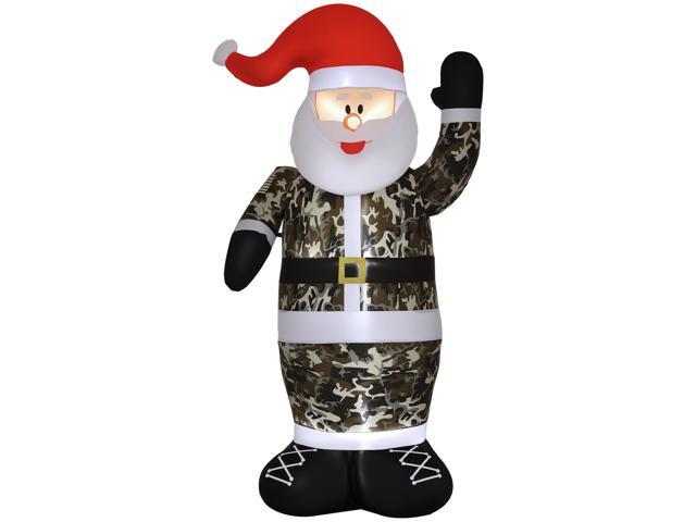 Click here for Homcom 8ft Lighted Military Camo Santa Claus Infla... prices
