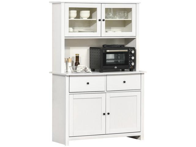 Click here for Aosom 63.5 Kitchen Buffet with Hutch  Pantry Stora... prices