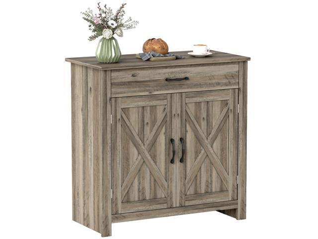 Click here for Aosom Farmhouse Sideboard Buffet Cabinet  Barn Doo... prices