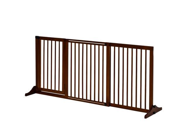 Click here for Aosom Freestanding Length Adjustable Wooden Pet Ga... prices