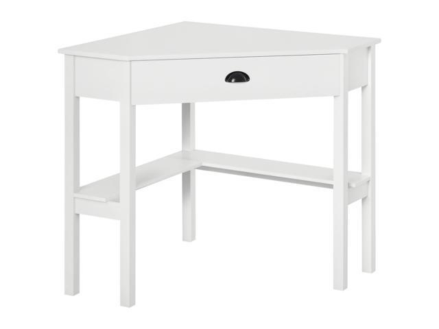 Click here for Aosom Corner Desk  Triangle Computer Desk with Dra... prices