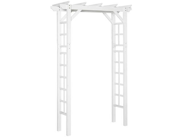 Click here for Aosom 85 Wooden Garden Arbor for Wedding and Cerem... prices