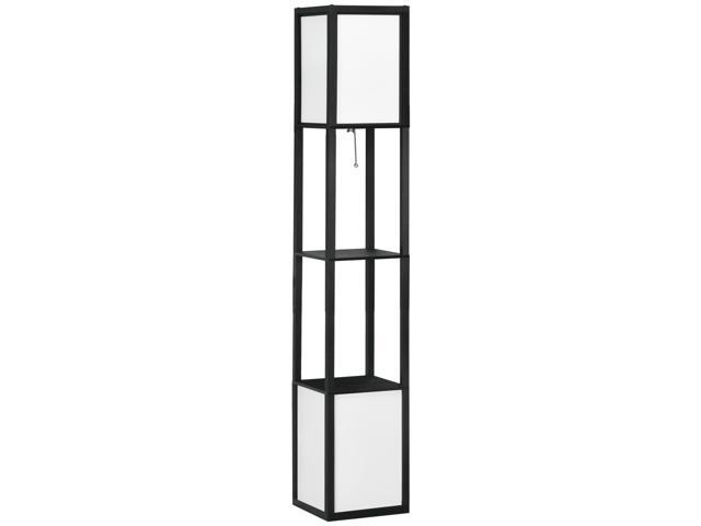 Click here for Aosom Modern Shelf Floor Lamp with Dual Ambient Li... prices