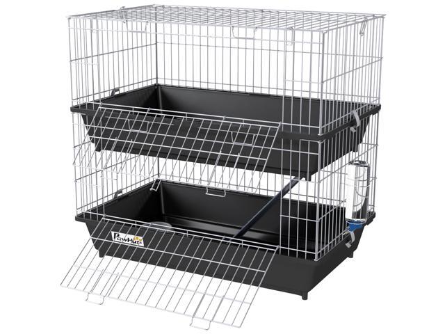 Click here for Aosom 2-Tier Small Animal Cage with 2 Doors  Trays... prices