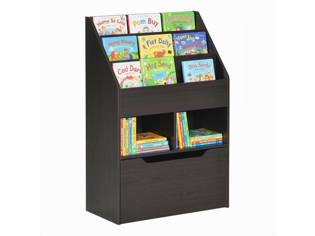 Click here for Aosom Kids Bookcase Multi-Shelf Book Rack with Mob... prices